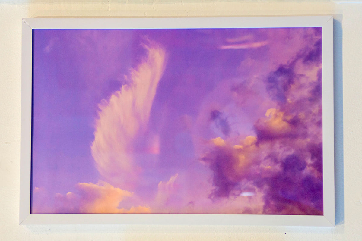 Laurence Philomène - Angel Wing, 2020 Framed Print – Heavy Manners Library