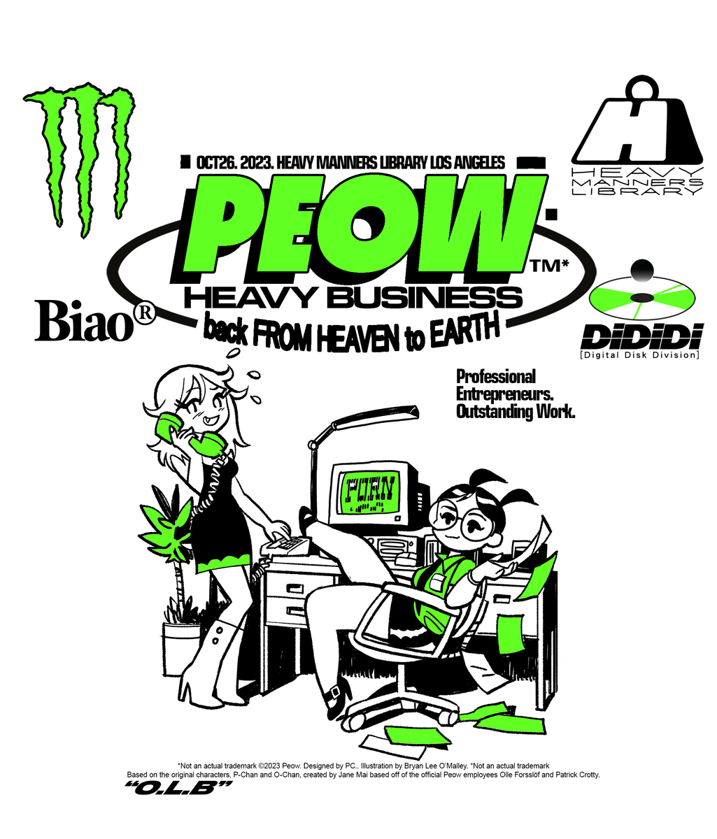 Peow Retrospective Long Sleeve – Heavy Manners Library