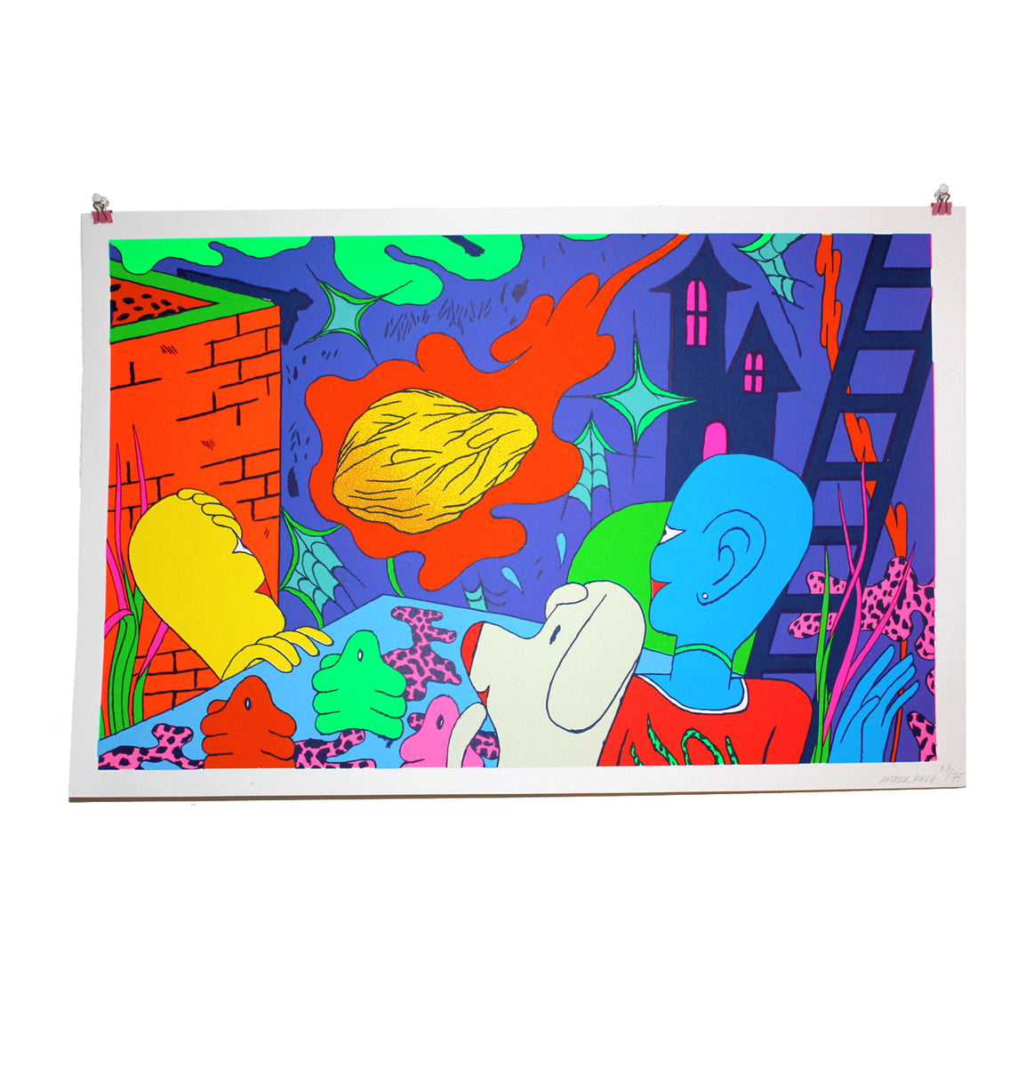 Patrick Kyle - “Sudden Meteroid” 27.5" x 18" Screen Print – Heavy ...