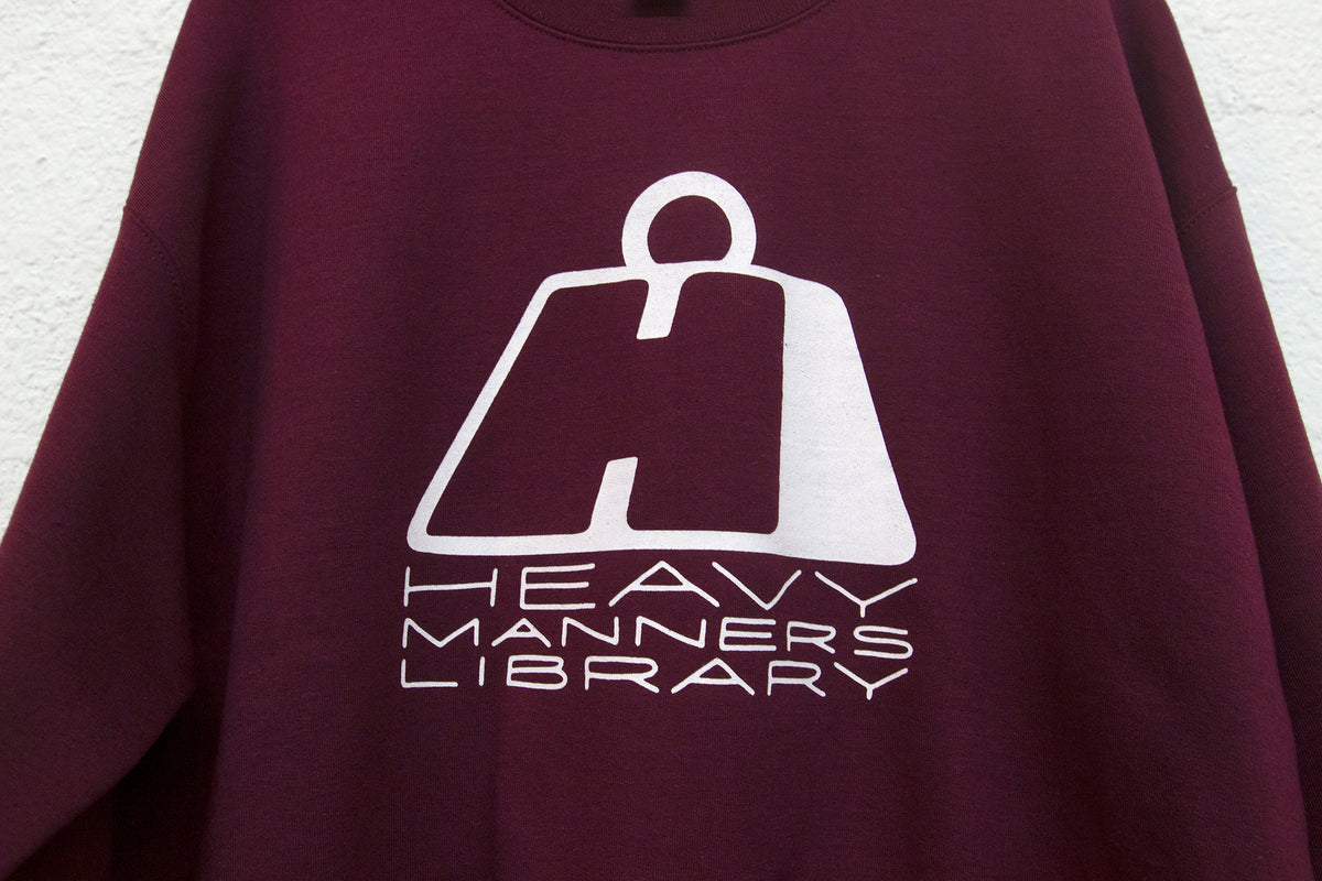 Heavy Manners Sweater (Maroon) – Heavy Manners Library
