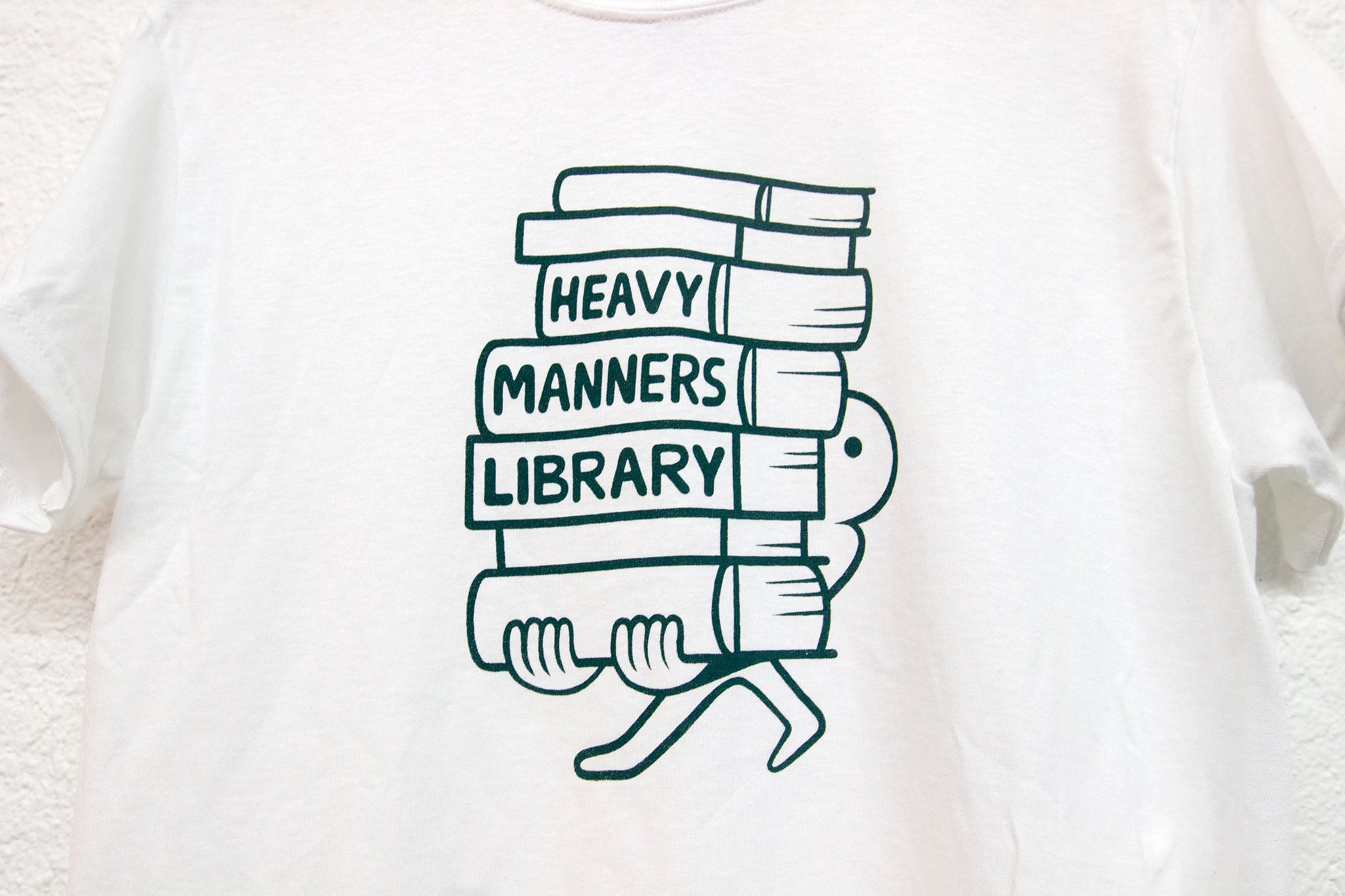 Heavy Manners T-Shirt (White) – Heavy Manners Library